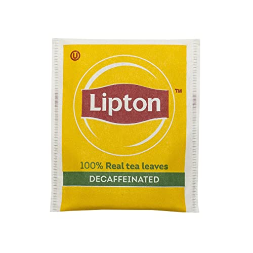 Lipton Decaffeinated Black Enveloped Tea Bags, 72 Count (Pack of 6)