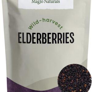 MagJo Naturals Dried Elderberry (1 Pound) Wild Harvest, Elder Berries, Elderberries Packaged in USA,