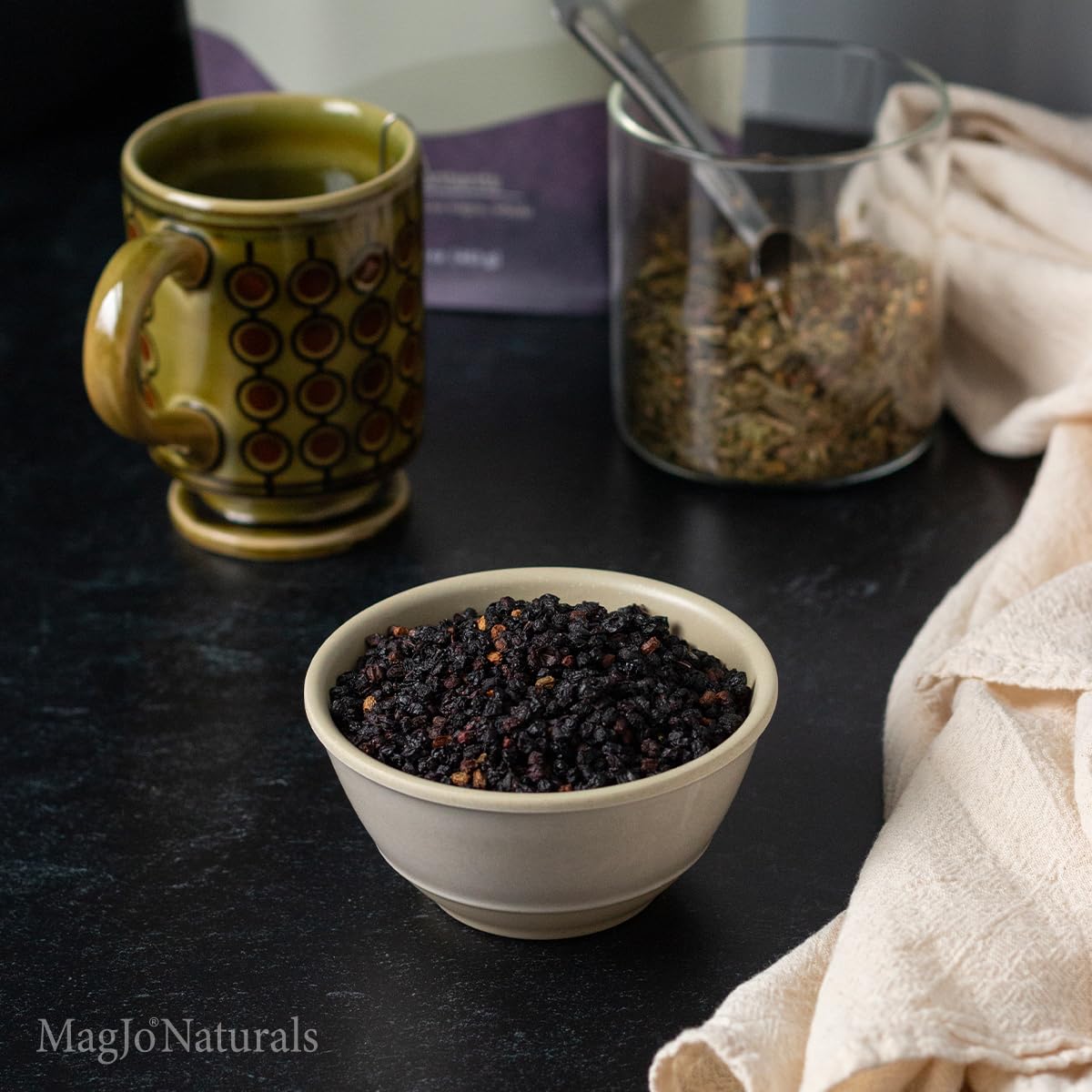 MagJo Naturals Dried Elderberry (1 Pound) Wild Harvest, Elder Berries, Elderberries Packaged in USA,