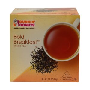 dunkin' donuts pyramid sachet tea (bold breakfast, 1 pack)