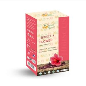 Herbs Botanica Hibiscus Flower Dried Organic For Tea, Hair Growth, Flor De Jamaica Organica Whole Full Flower Petals Cake Decoration & Cocktails 7.05 Oz / 200 Gms