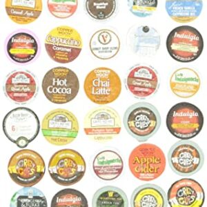 Perfect Samplers Coffee, Tea, Cider,Cappuccino For Keurig K Cups Brewers, Mix 40 Count