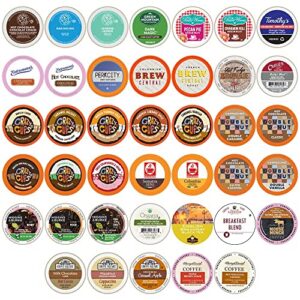 perfect samplers coffee, tea, cider,cappuccino for keurig k cups brewers, mix 40 count