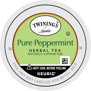 Twinings Tea K-Cup Assortment, Herbal & Black (Pack of 24) with By The Cup Honey Sticks