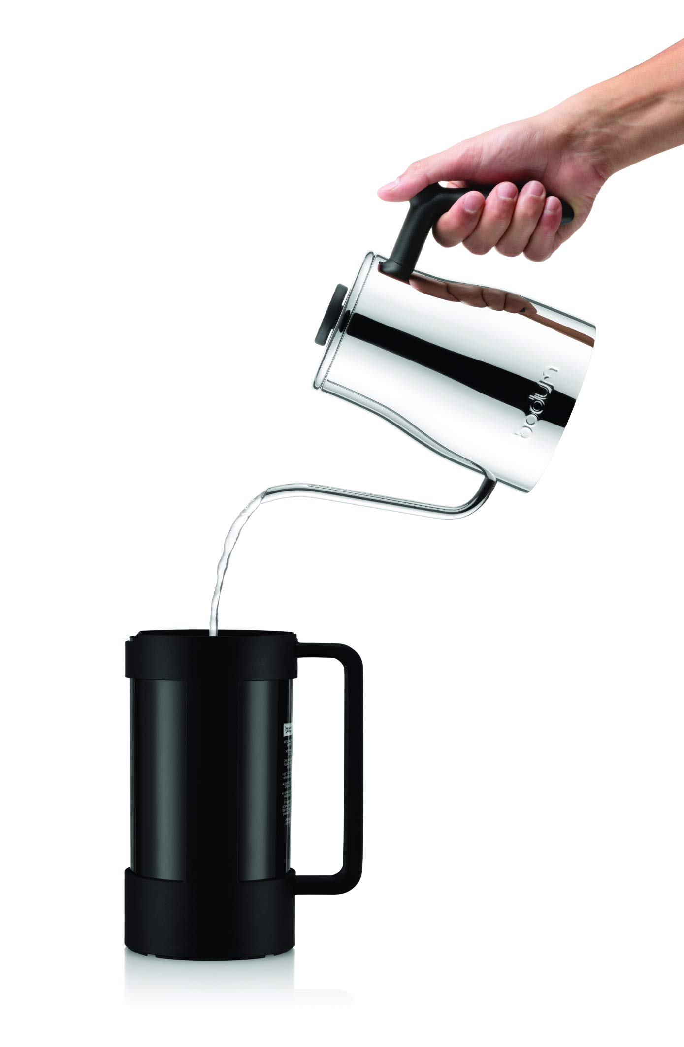 Bodum Bean Sustainable French Press Coffee Maker, 34 Ounce, Black