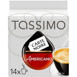 tassimo carte noire americano coffee, single serve t-discs, 14 t-discs, 114g