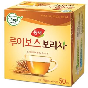 dongsuh food rooibos roasted barley tea 75g (1.5 g x 50 bags)