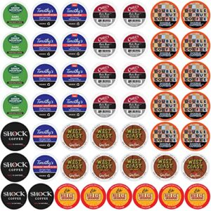 high caffeine coffee pods variety pack - sample the strongest coffee from the top brands with our extra caffeine sampler of 50 coffee pods compatible with keurig k cup coffee makers