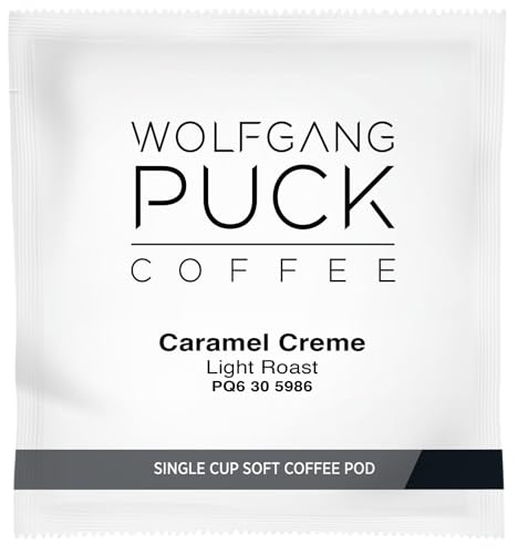 Wolfgang PuckCoffee, Caramel Cream, 9.5 Gram Soft Pods, 18 Count (Pack of 1)