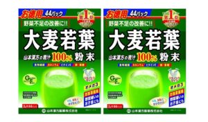 yamamoto kanpo aojiru barley young leaves green juice 44 sticks from japan (2 pack)