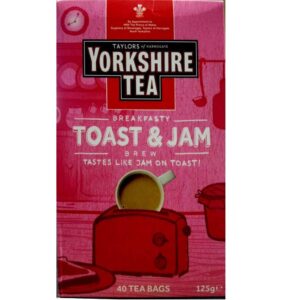 yorkshire tea toast & jam brew 40 tea bags 125g