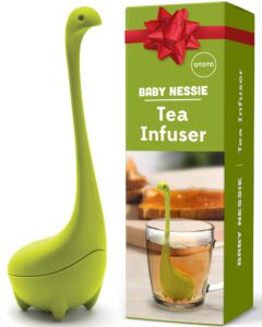 cute tea infuser by ototo - loose leaf tea steeper, tea accessories, tea diffusers, tea infuser for loose leaf tea, tea strainers, cute gifts, tea gift set, kitchen gifts, cooking gadgets