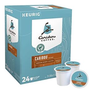 Caribou Coffee Keurig Single-Serve K-Cup Pods, Caribou Blend Medium Roast Coffee, 24 Count