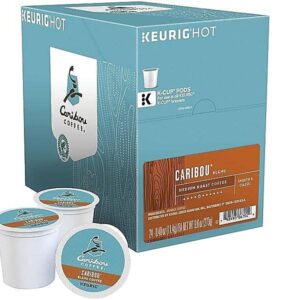 Caribou Coffee Keurig Single-Serve K-Cup Pods, Caribou Blend Medium Roast Coffee, 24 Count