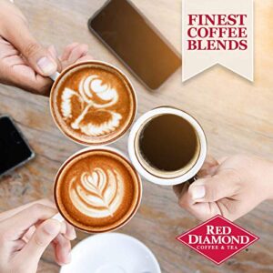 Red Diamond Ground Coffee | Classic Blend | Medium Roast | Arabica Beans | Smooth & Rich Flavor | 34.5 Ounce Resealable Can