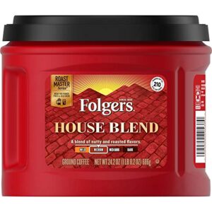 folgers house blend medium roast ground coffee, 24.2 ounces