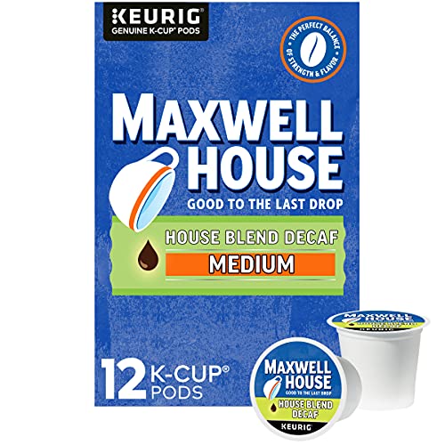 Maxwell House Decaf House Blend K-Cup Coffee Pods (12 ct Box)