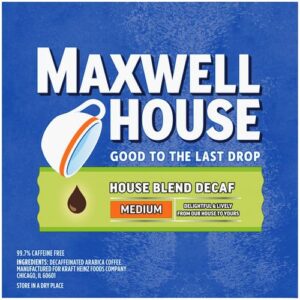 Maxwell House Decaf House Blend K-Cup Coffee Pods (12 ct Box)