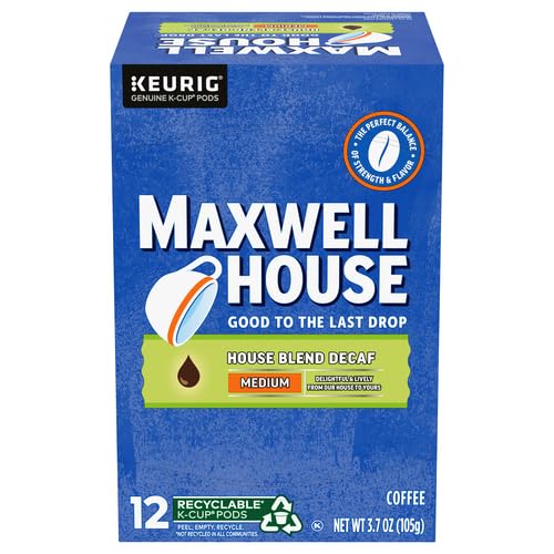 Maxwell House Decaf House Blend K-Cup Coffee Pods (12 ct Box)