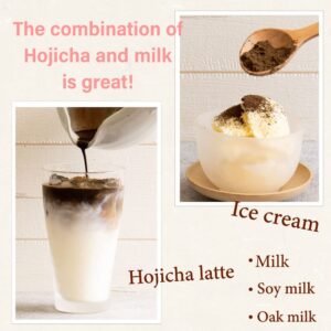 ORGANIC Hojicha Powder [100g/3.5oz] Premium culinary grade from Shizuoka Japan | Japanese Tea KIMIKURA