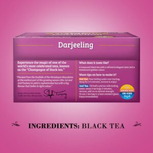 Twinings Darjeeling Tea - A Delicate, Dry Black Tea, Sophisticated Coffee Alternative with Less Caffeine, Individually Wrapped Tea Bags, 50 Count (Pack of 3)