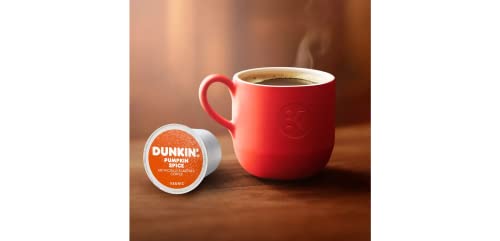 Dunkin Donuts Pumpkin Spice Coffee, 22 coffee pods, compatible with Keurig Coffee Makers