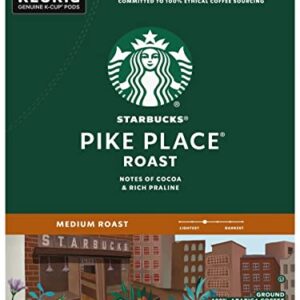 Starbucks Pike Place Roast, K-Cup Portion Pack for Keurig K-Cup Brewers, 24 K-Cups (Pack of 2)