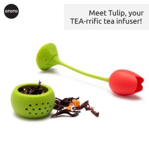 Cute Tea Infuser by OTOTO - Loose Leaf Tea Steeper, Tea Accessories, Tea Diffusers, Tea Infuser for Loose Leaf Tea, Tea Strainers, Cute Gifts, Tea Gift Set, Kitchen Gifts, Cooking Gadgets