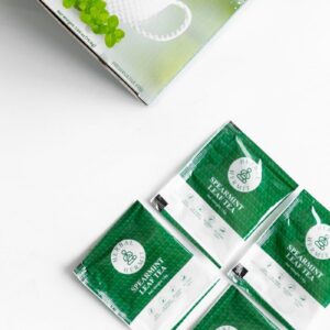 Spearmint Tea (50 Tea Bags) with Natural Spearmint Leaves Herbal Tea in Caffeine Free Easy to Use Tea Bags