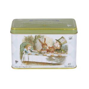 alice in wonderland tea tin with 40 english afternoon teabags