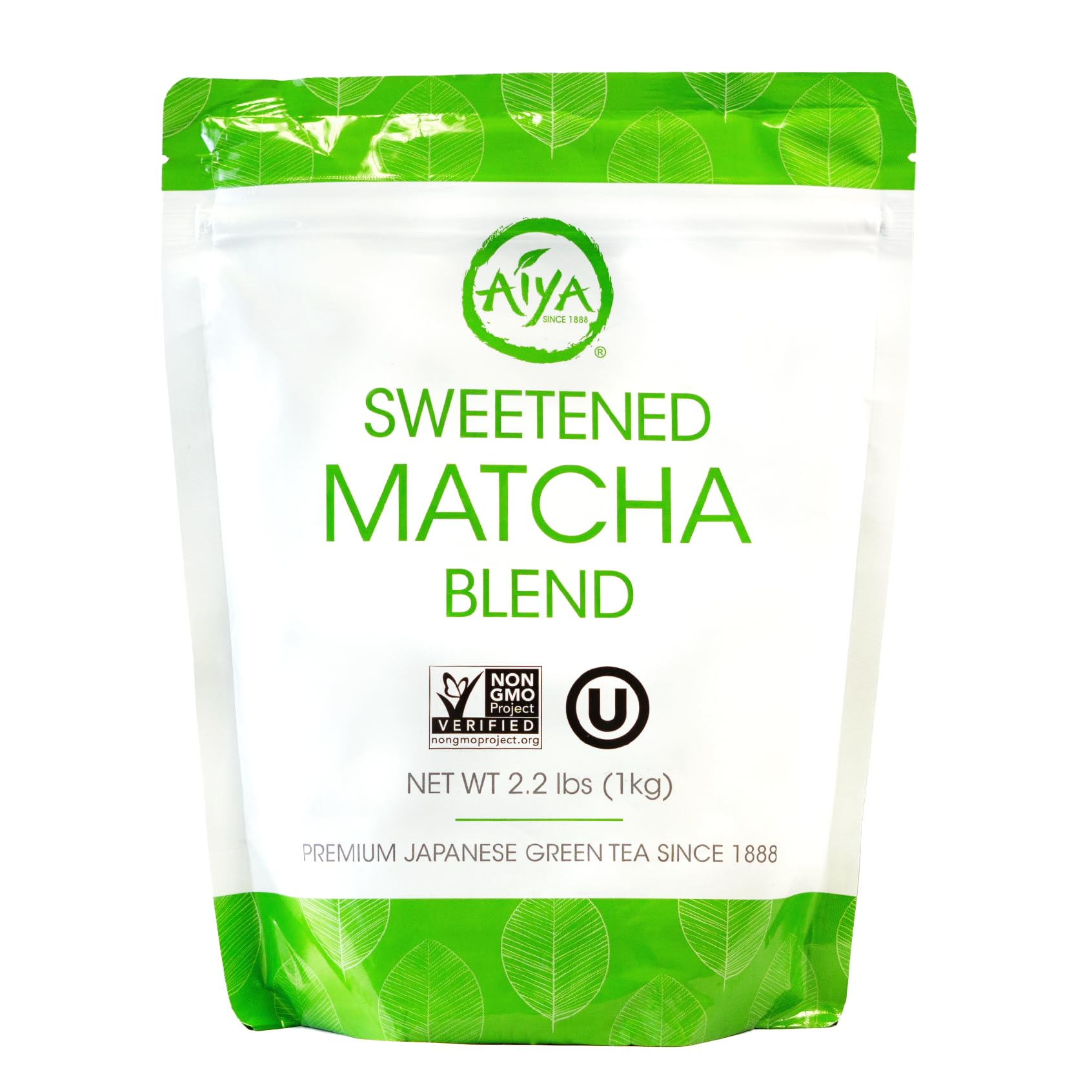 Aiya Japanese Sweetened Matcha Blend - Ceremonial Grade Matcha Tea Powder - Authentic Japanese Origin - Non-GMO - Perfect for Lattes and Smoothies