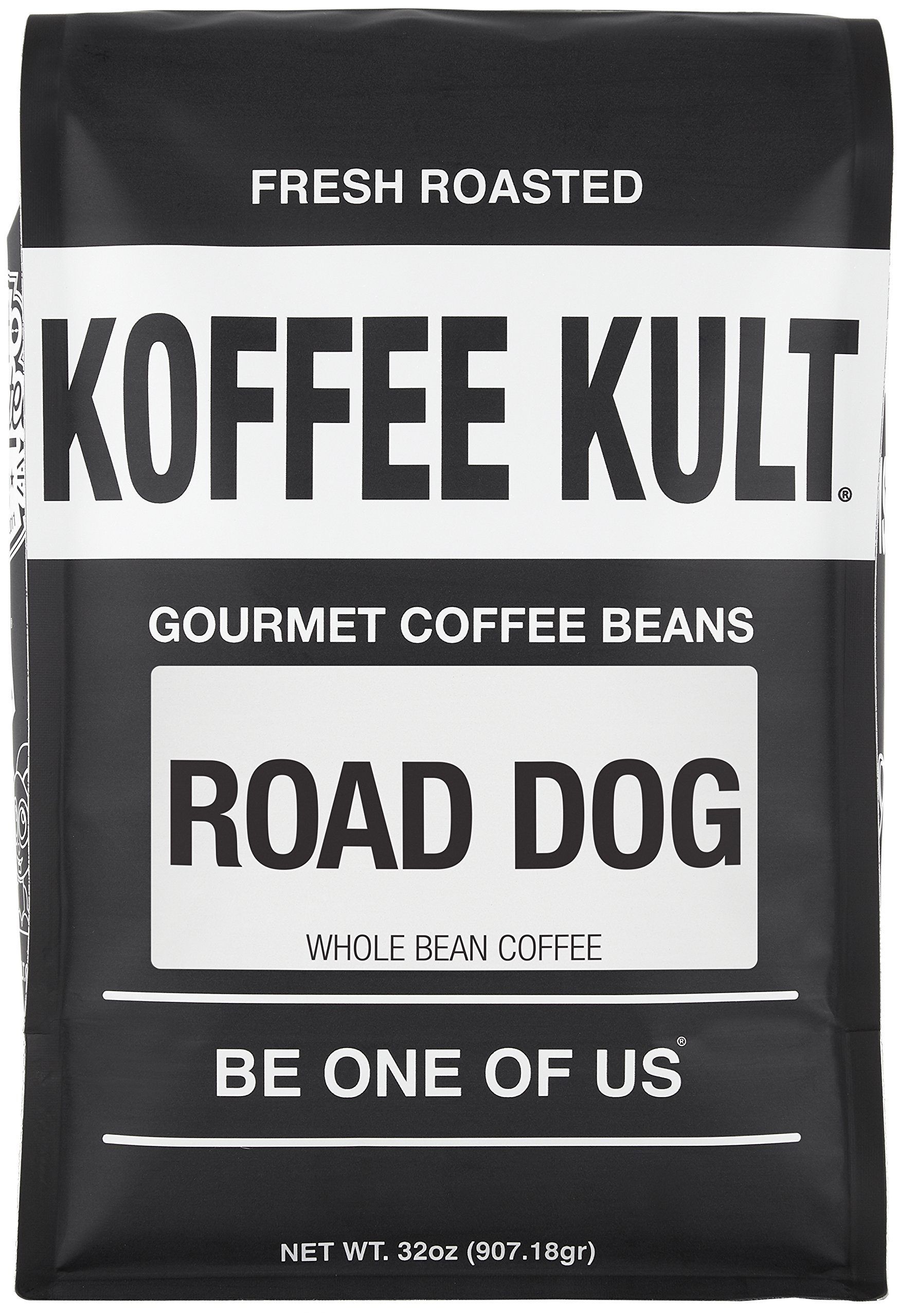 Koffee Kult Road Dog Dark Roast Coffee Beans (whole bean,32oz)