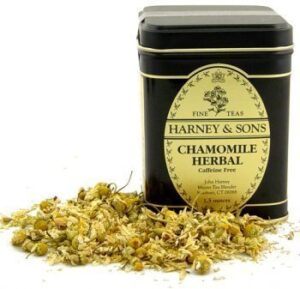 chamomile herbal tea, loose tea in 1.5 ounce tin