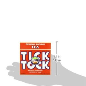 TICK TOCK TEAS Organic Rooibos Tea Bags, Organic Original Rooibos Tea, 40 Count