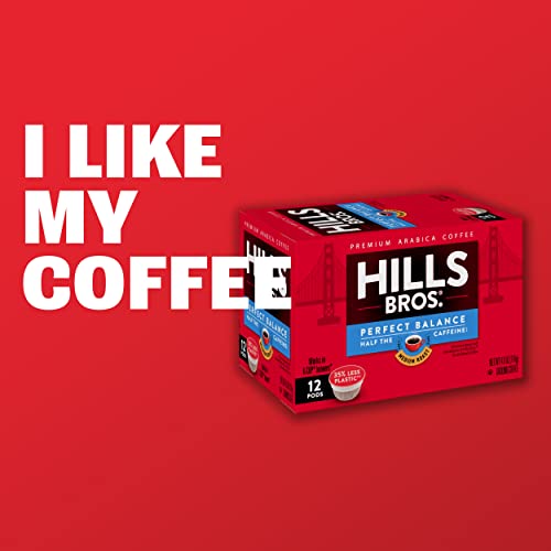 Hills Bros Single Serve Coffee Pods, 100% Colombian Ground Coffee, Medium Roast, 20 Count - Keurig Compatible, Roasted Arabica Coffee Beans, Smooth Balanced Flavor