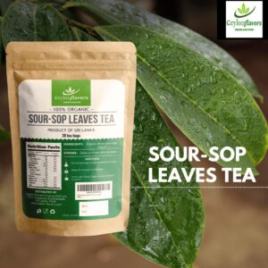 Ceylon Soursop Tea Leaves | 100% Natural Soursop Tea Bags Pack of 30 | Sourced From Sri Lanka