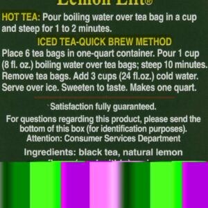 Bigelow Lemon Lift Tea Bags - 20 Count (Pack of 3)