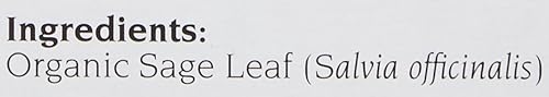 CELEBRATION HERBALS Sage Leaf Organic 24 Bag, 0.02 Pound