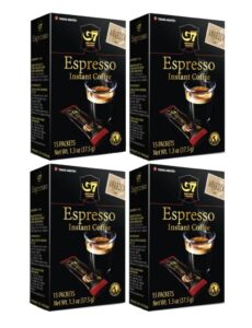 trung nguyen — g7 instant coffee — espresso — 100% arabica coffee — strong and bold — instant vietnamese coffee (15 packets/box, 4-pack)