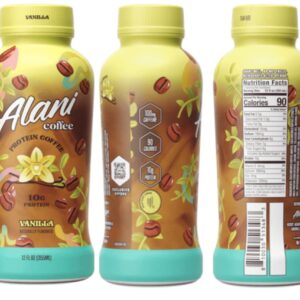 Alani Coffee Shakes Mocha, Maple Donut, Cappuccino, & Vanilla Variety Pack - 4 Bottles