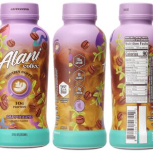 Alani Coffee Shakes Mocha, Maple Donut, Cappuccino, & Vanilla Variety Pack - 4 Bottles