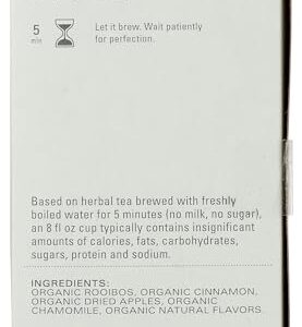 Tazo Organic Baked Cinnamon Apple Tea, 20 ct