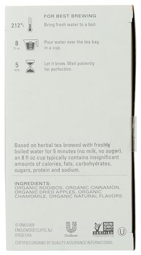 Tazo Organic Baked Cinnamon Apple Tea, 20 ct