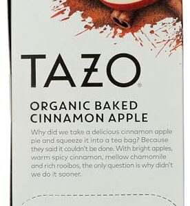 Tazo Organic Baked Cinnamon Apple Tea, 20 ct