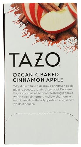 Tazo Organic Baked Cinnamon Apple Tea, 20 ct