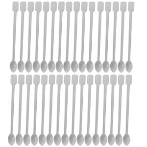 coffee spoon 500 pcs disposable tiny coffee tea spoon white plastic stir cocktail sticks mini tea stirrer