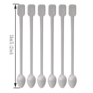 Coffee Spoon 500 PCS Disposable Tiny Coffee Tea Spoon White Plastic Stir Cocktail Sticks Mini Tea Stirrer