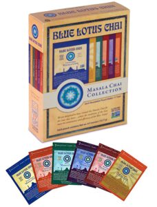 blue lotus chai - masala chai collection - six varieties - 0.5 oz each (14.17g)