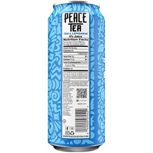 Peace Tea Caddy Shack Black Tea Lemonade Drink, 23 fl oz, 12 Pack