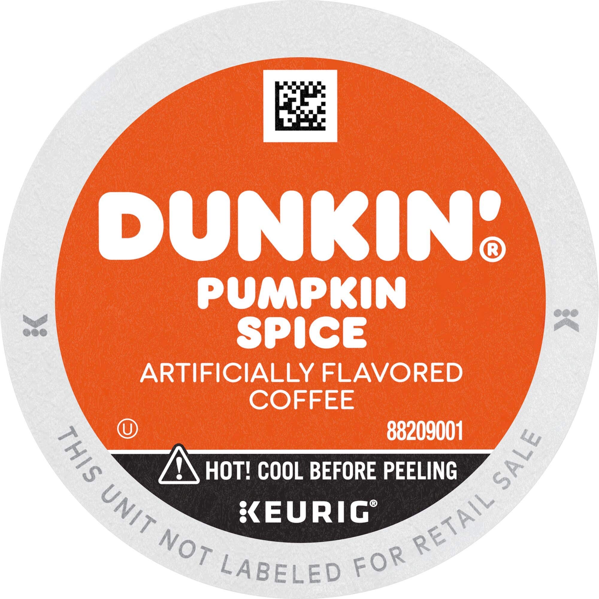 Dunkin' Pumpkin Spice Flavored Coffee, 60 Keurig K-Cup Pods